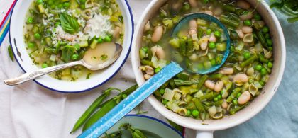 Garden Green Minestrone Soup Recipe - Simple Bites